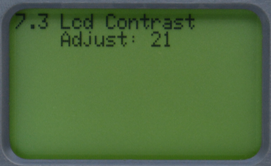7.3 LCD Contrast Adj.