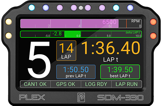 PLEX SDM-330® | 4.3" Digital Dash Display