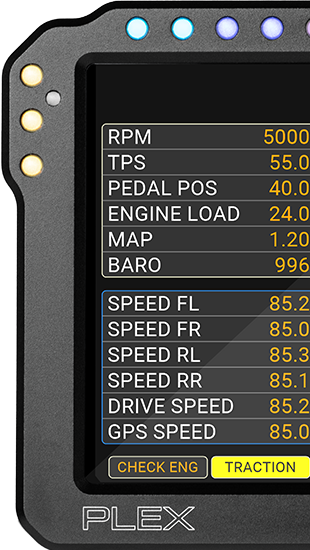 PLEX SDM-700R® | 7" Pro-level Dash Display Logger